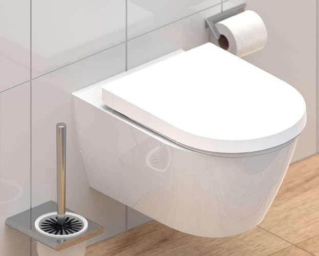 Duroplast WC-Sitz D-Form mit Absenkautomatik + Schnellverschluss